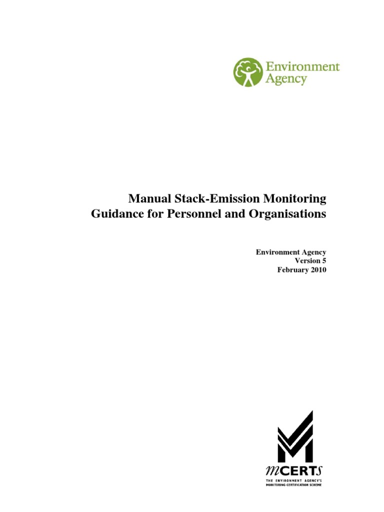 Manual Stack Emission Monitoring Guidance For Organisation | PDF ...