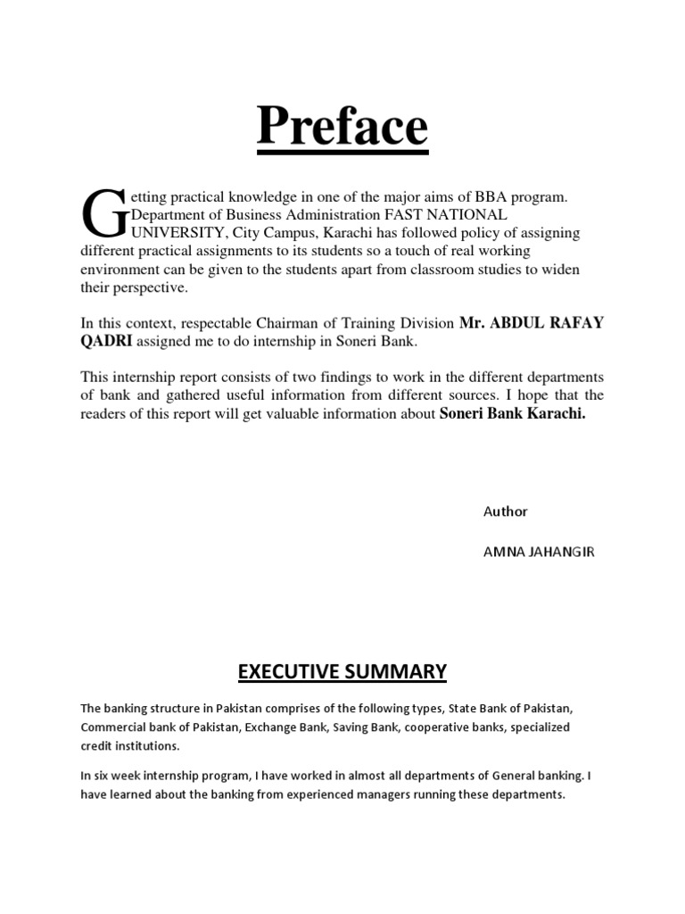 Preface: Executive Summary | PDF | Banks | Banking