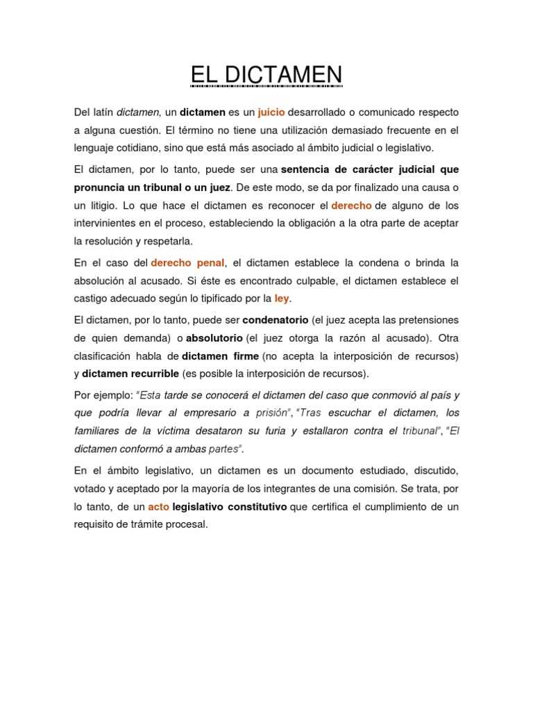 El Dictamen | PDF | Principios contables generalmente aceptados ...