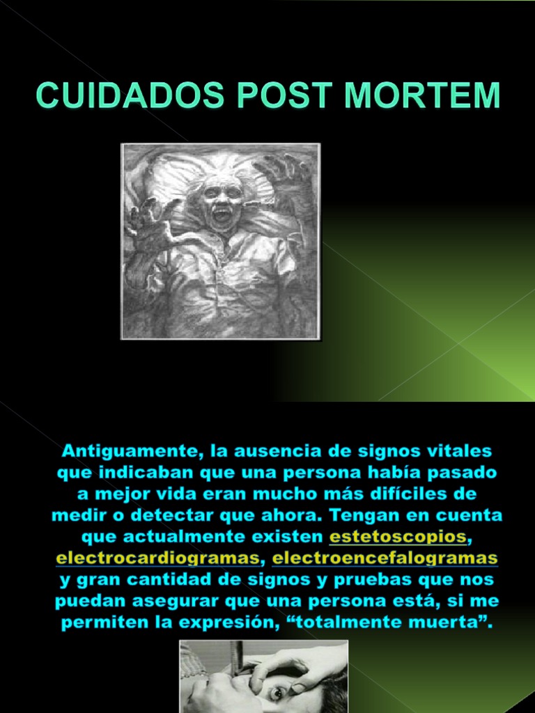 Cuidados Post Mortem | PDF | Muerte | Medicina