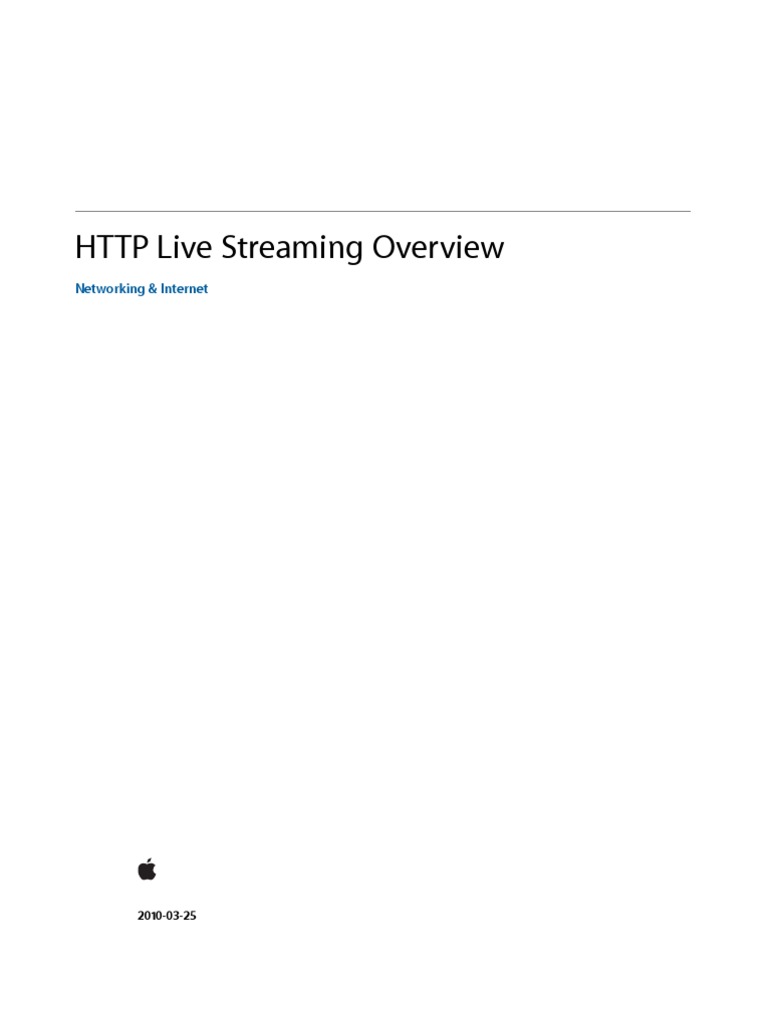 Streaming Media Guide | PDF | Streaming Media | Hypertext Transfer Protocol