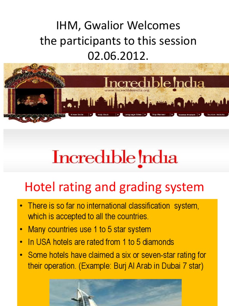 Rating and Grading of Hotels | PDF | Hotel | Franchising