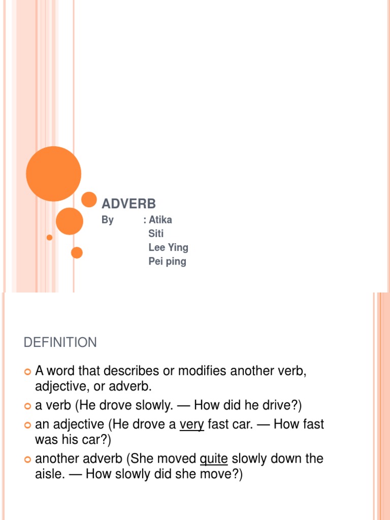 Adverb | PDF | Adverb | Semantic Units