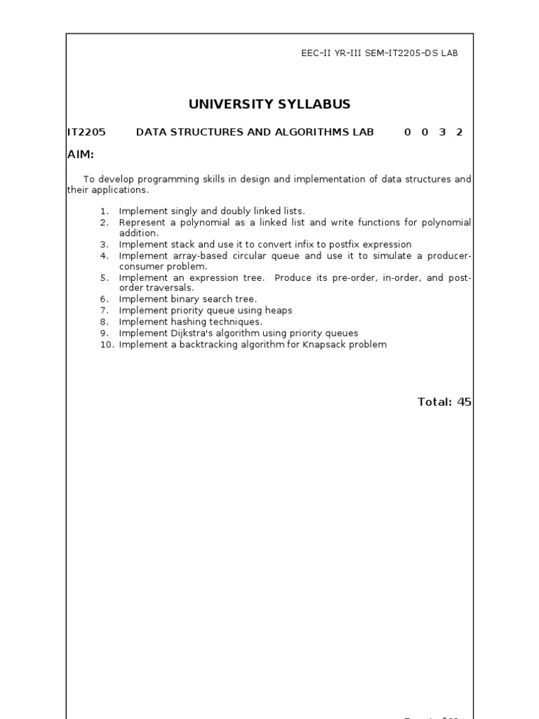 Ds Manual Pdf C Programming Language Algorithms And Data Structures