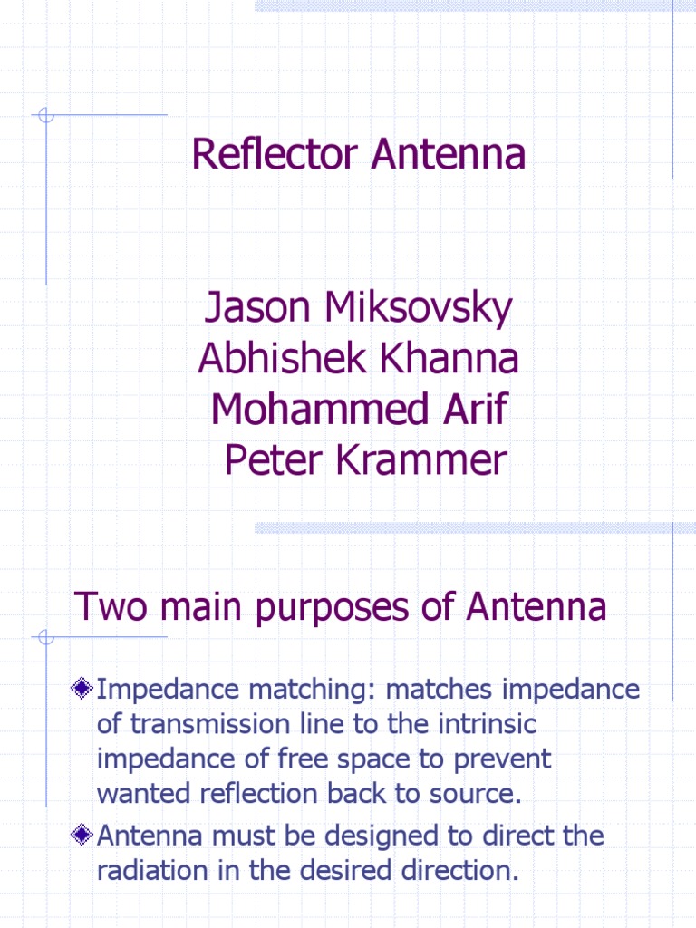Reflector Antennas | PDF | Antenna (Radio) | Mirror