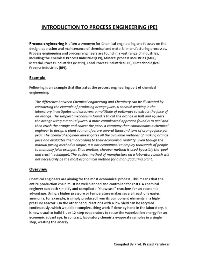 PE - Introduction | PDF