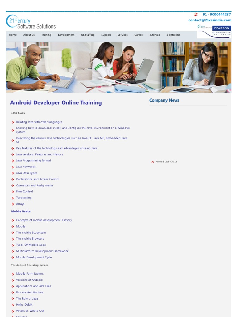 Android Online Training - Android Training - Call Us +91 9000444287 | PDF | Java (Programming ...