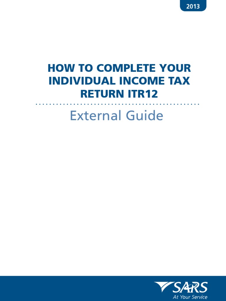 ITR12 Tax Return Guide 2013 | PDF | Tax Deduction | Tax Refund