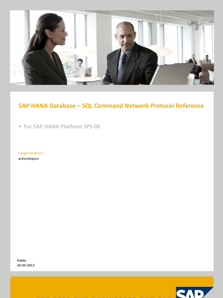 Sap Hana Database Sql Command Network Protocol En Pdf Database Transaction Parameter