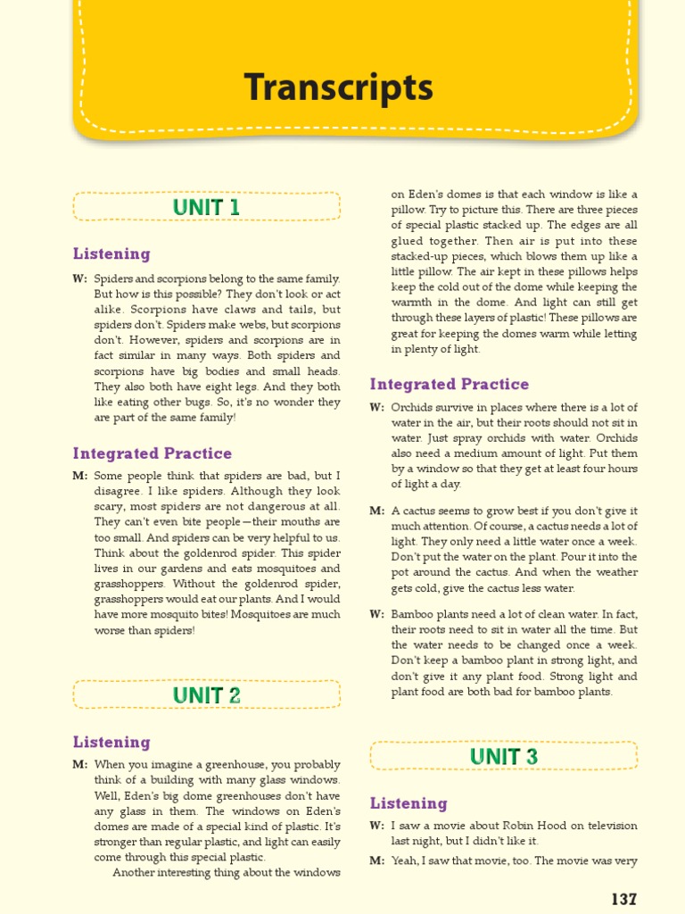 Reading Discovery 1 - Transcripts PDF | PDF | Sikh | Alloy