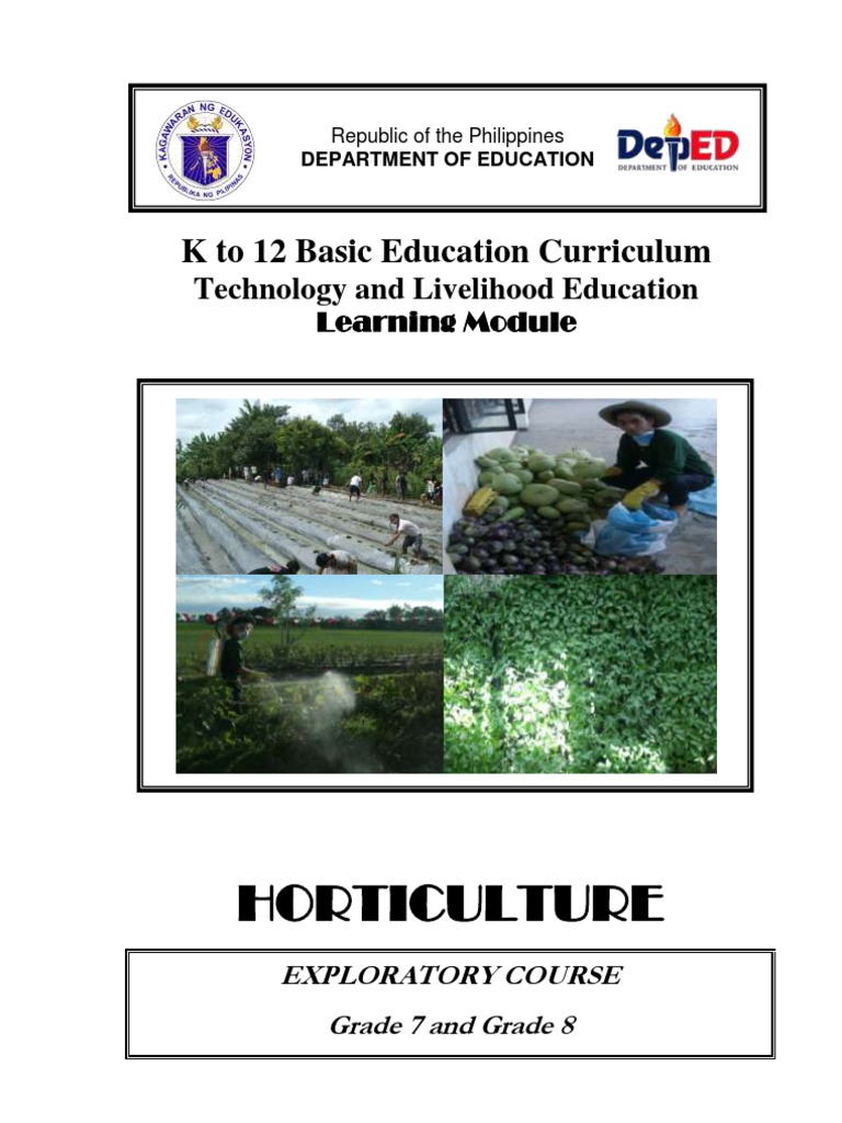 Horticulture Learning Module | Tractor | Plough