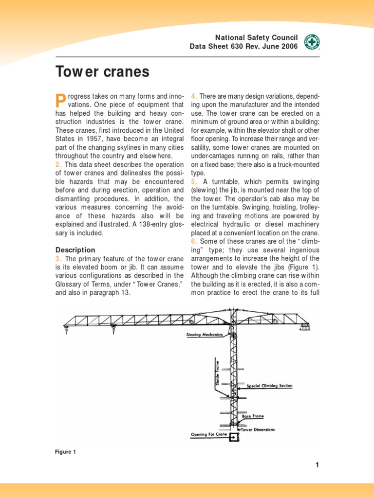 Tower Cranes | PDF | Crane (Machine) | Elevator