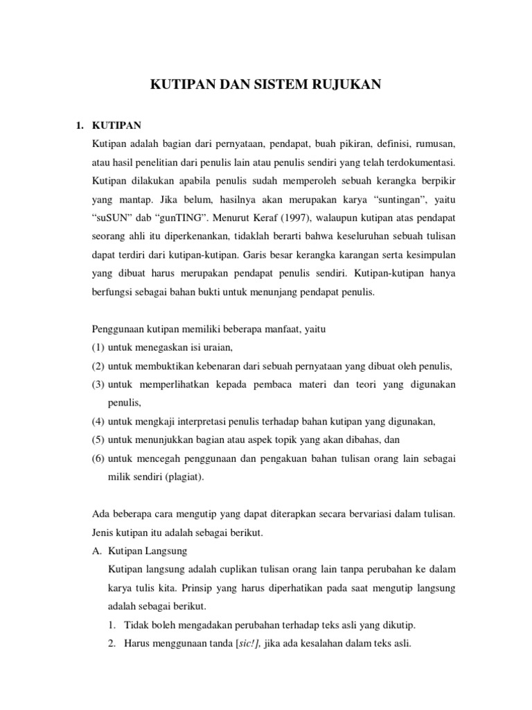 60 Contoh Kutipan Wawancara Dalam Skripsi