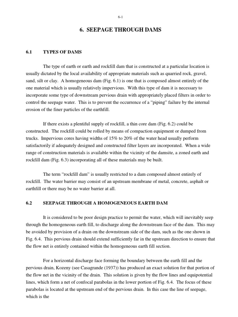 Seepage in Dams | PDF | Dam | Soil Mechanics
