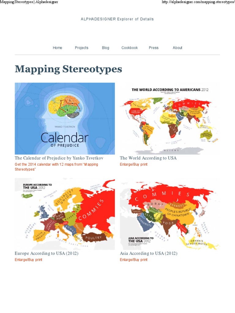 Mapping Stereotypes | Europe | Politics