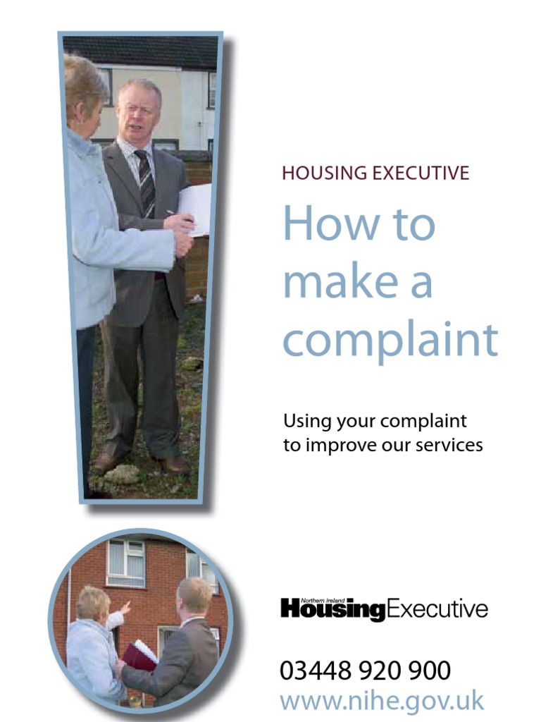 How To Make A Complaint: WWW - Nihe.gov - Uk | PDF | Belfast | Disability