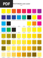 Pantone CMYK Test | PDF | Graphic Design | Vision