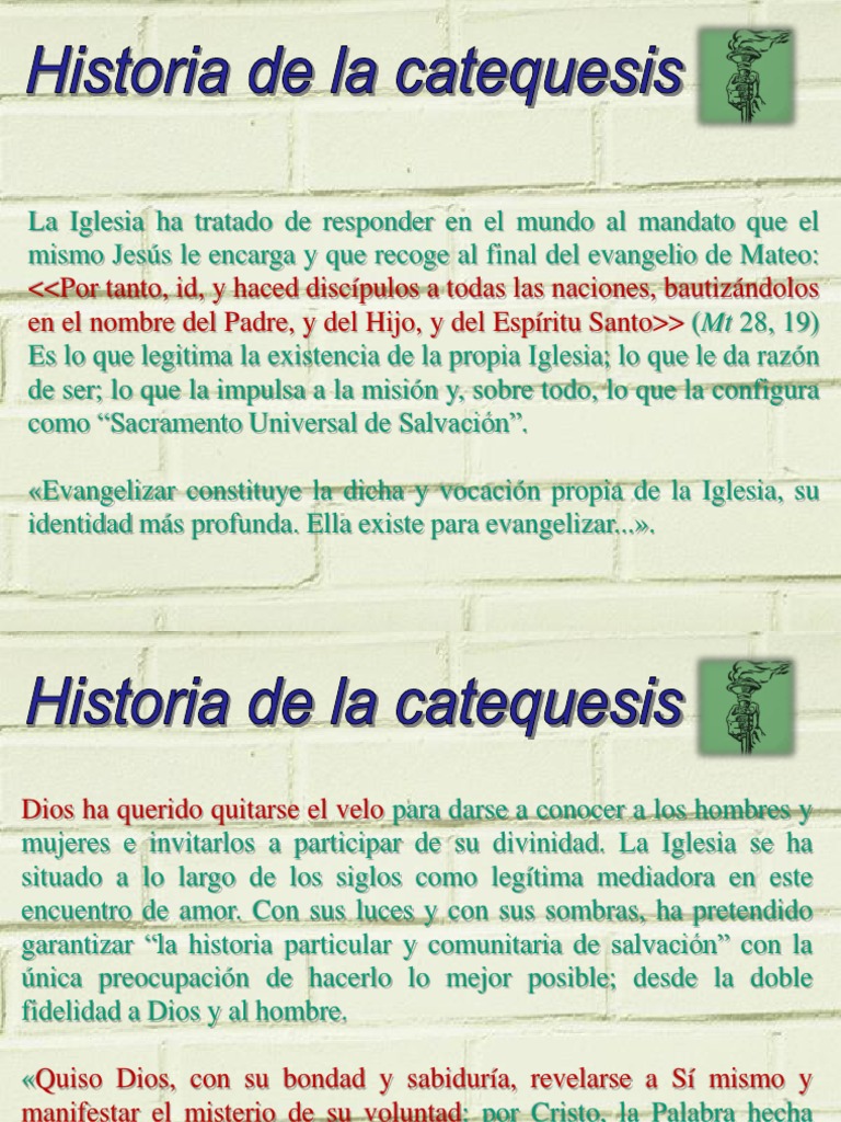 Catequetica 1 (Breve Historia de La Catequesis... ) | PDF | Jesús | Religiones religiosas