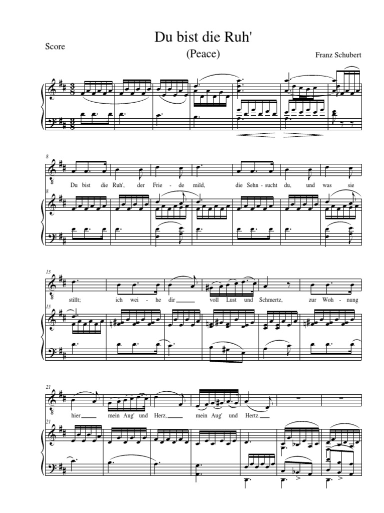 Du bist die 'Ruh