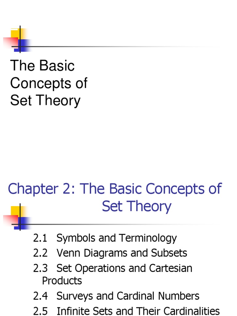 Set Theory Basics: Symbols & Operations | PDF | Set (Mathematics) | Numbers
