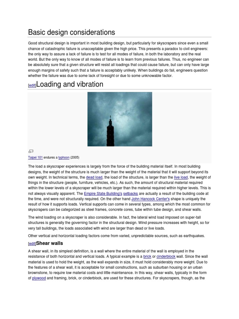 Basic Design Considerations: Shear Walls | PDF | Building | Civil ...