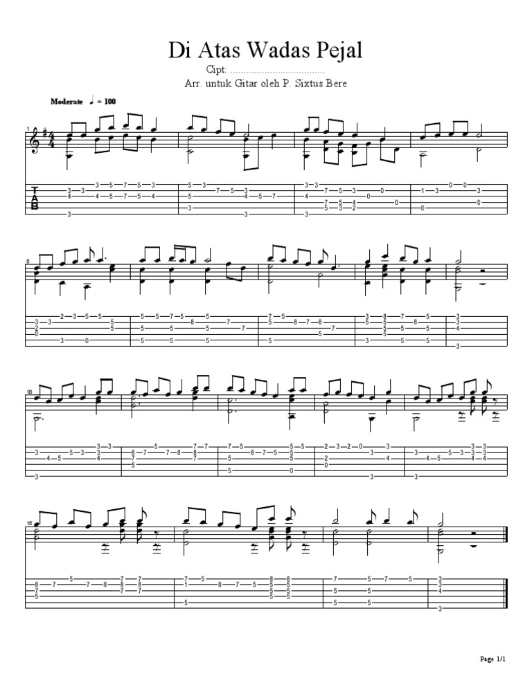 Di Atas Wadas Pejal | PDF