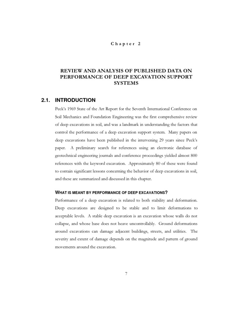 Deep Excavation Shoring PDF | PDF | Deep Foundation | Soil Mechanics
