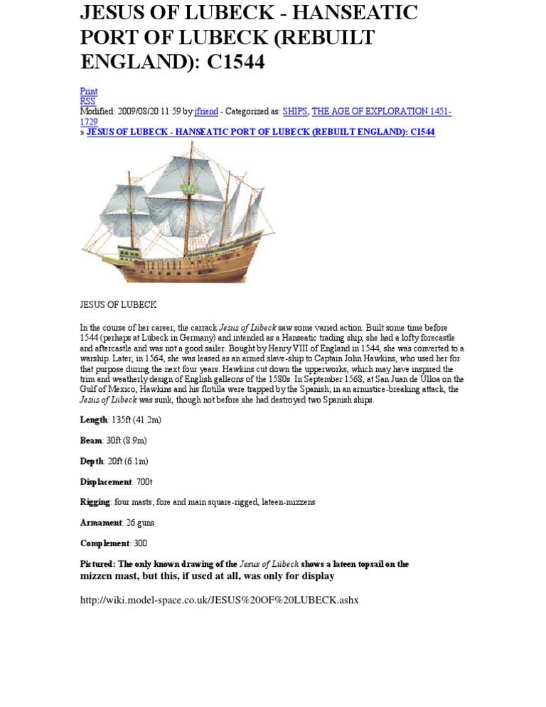 Print RSS Jfriend Ships The Age of Exploration 1451-1729 | PDF