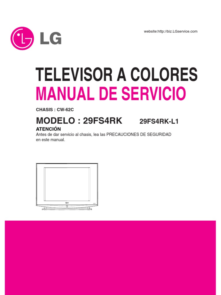 LG 29FS4RK | PDF | Tubo de rayos catódicos | Rayo X