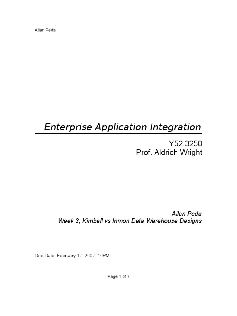 Data Warehousing: Kimball Model Vs Inmon Model | PDF | Data Warehouse ...