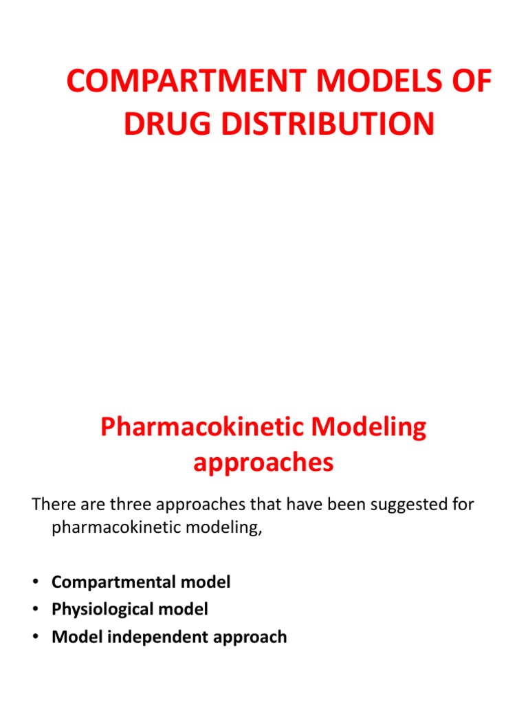 Compartment Models | Pharmacokinetics | Drugs