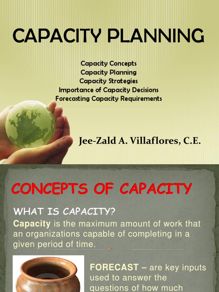 Capacity Planning Powerpoint Presentation | PDF