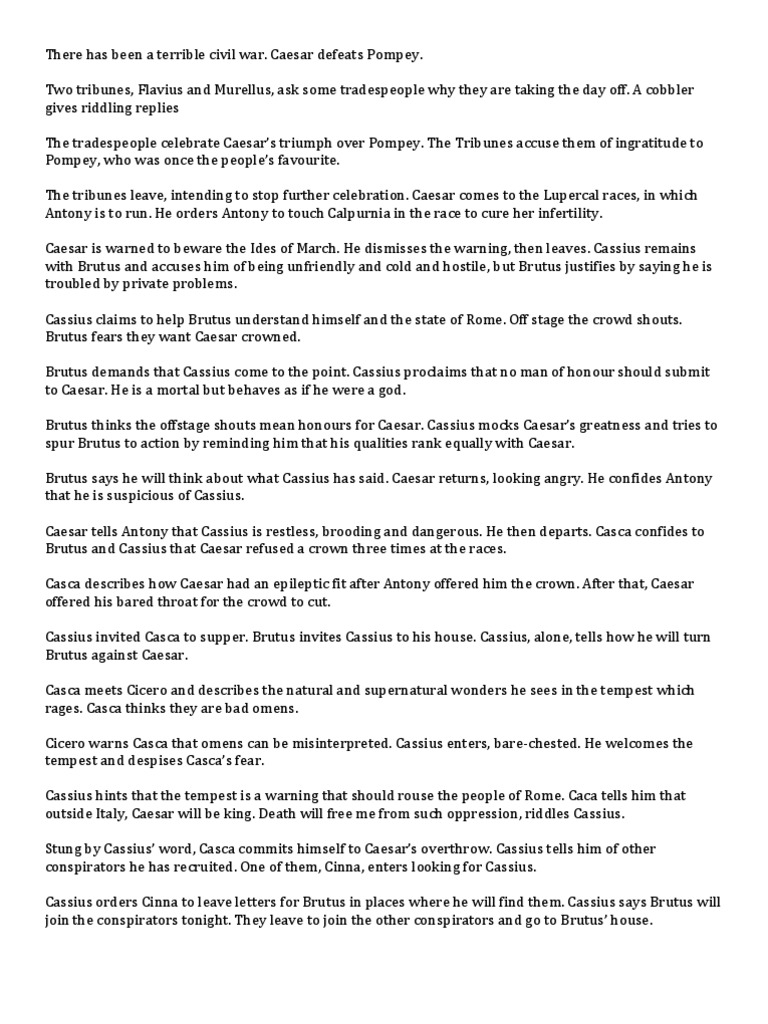 Julius Caesar Timeline | PDF | Marcus Junius Brutus The Younger ...