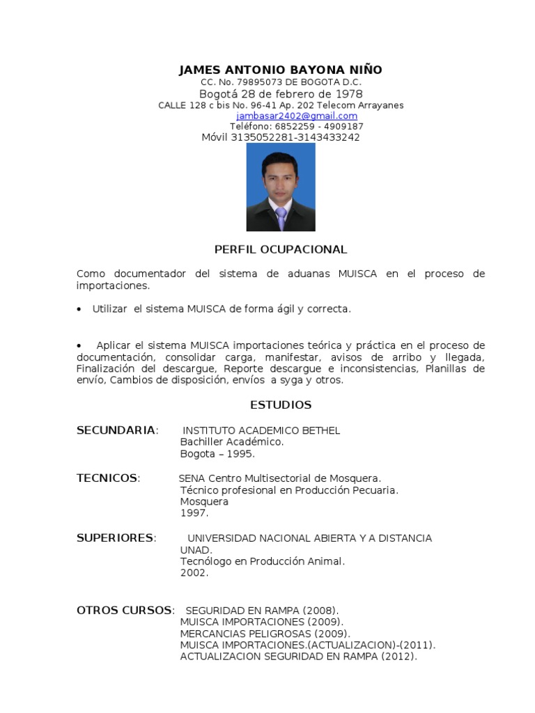 Hoja de Vida-Jb-2 | PDF | Bogotá | Medicina Veterinaria