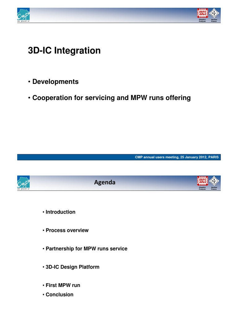 08 3D Integration 2012 | PDF | Integrated Circuit | Electronics