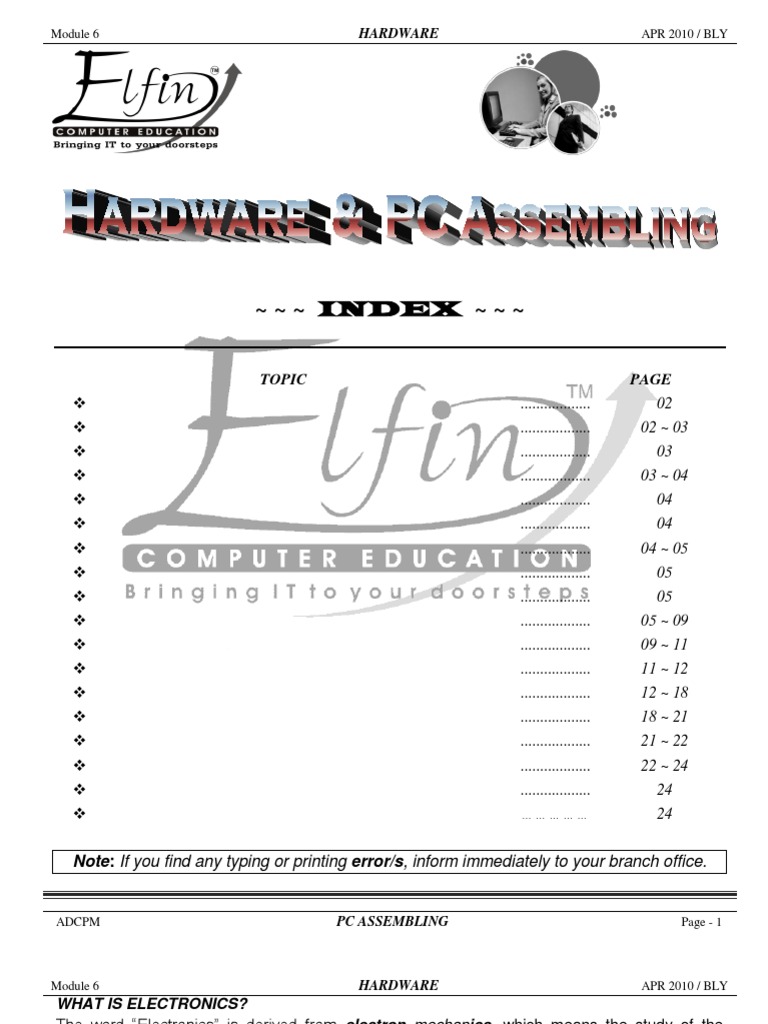 Basic Hardware. | PDF | Power Supply | Bios
