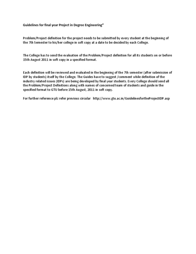 Final Year Project Submission Guidelines | PDF | Career & Growth | Art