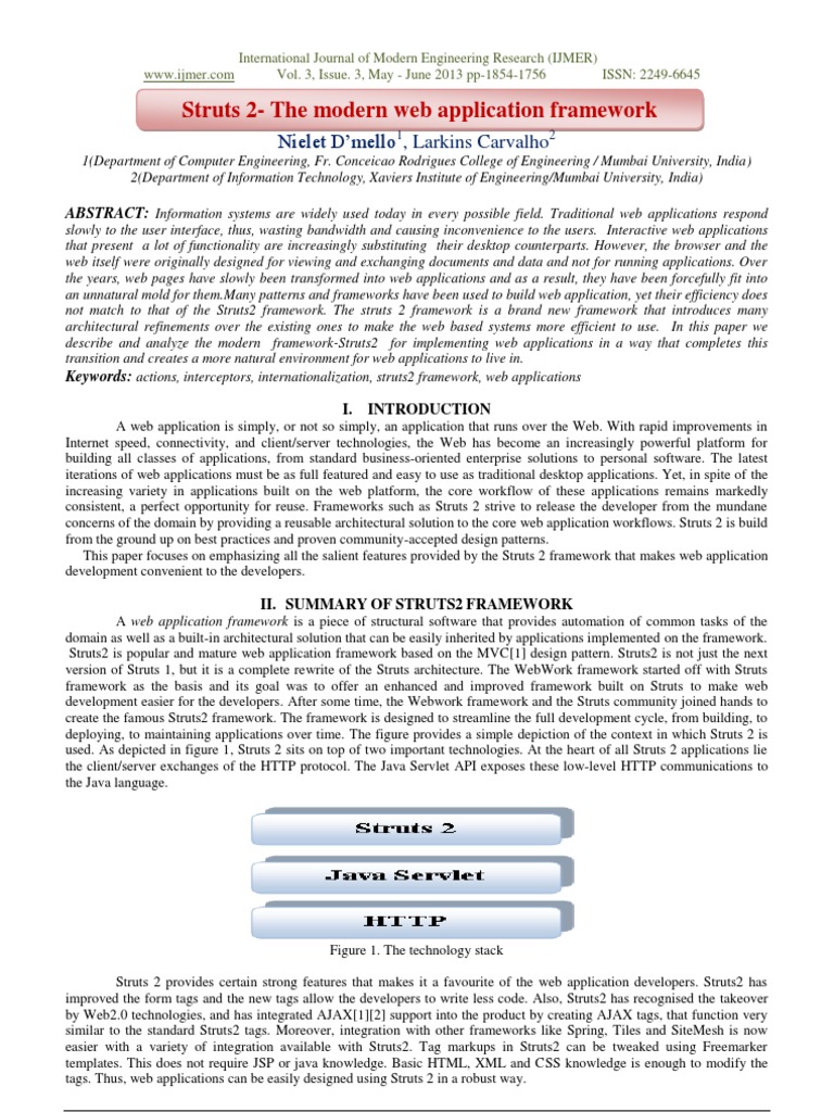 Struts 2 - The Modern Web Application Framework | Download Free PDF | Model–View–Controller ...