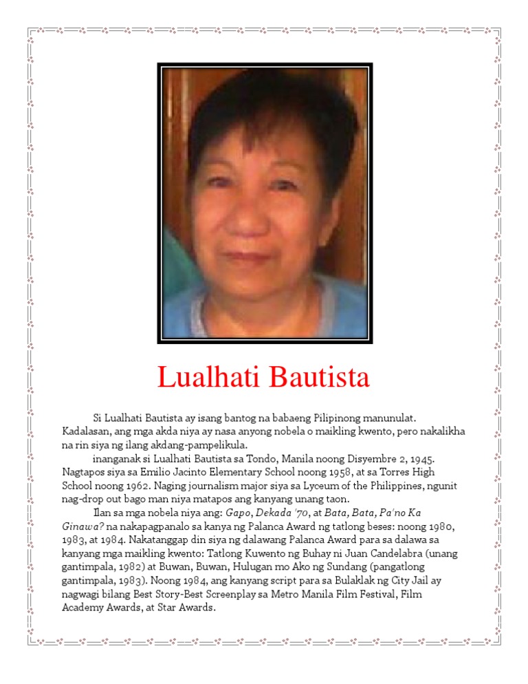 Lualhati Bautista | PDF