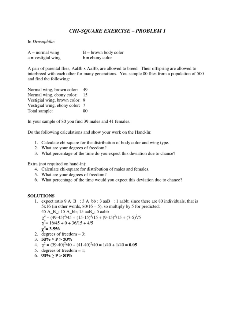 Chi Square | PDF | Degrees Of Freedom (Statistics) | Dominance (Genetics)