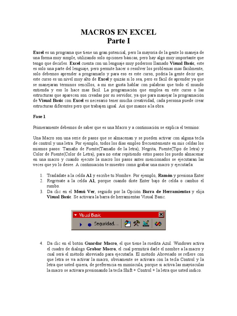 Introducción a Macros en Excel | PDF | Macro (informática) | Microsoft Excel