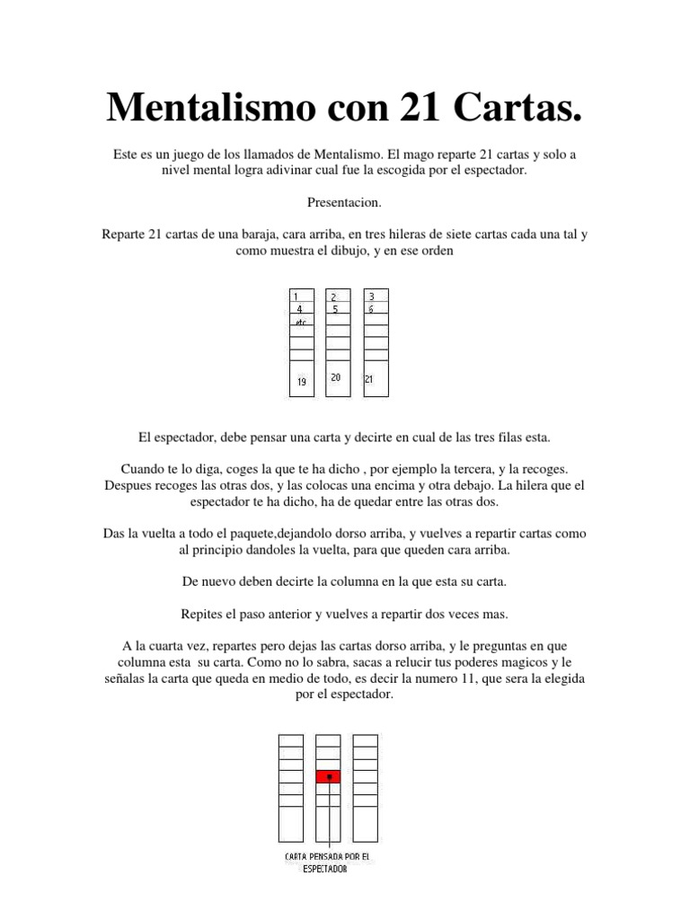 21 Cartas | PDF | Juego de azar | Ocio
