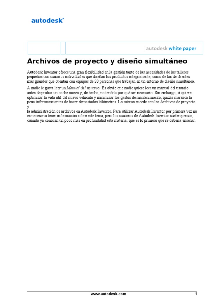 Autodesk Inventor 6 File Management | PDF | Archivo de computadora | Diseño