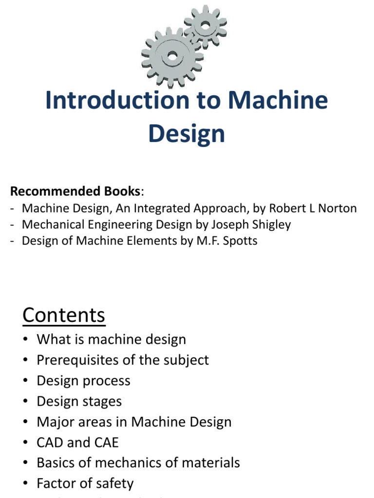 Introduction To Machine Design | PDF | Computer Aided Design | Strength ... Introduction To Machine Design | PDF | Computer Aided Design | Strength ...