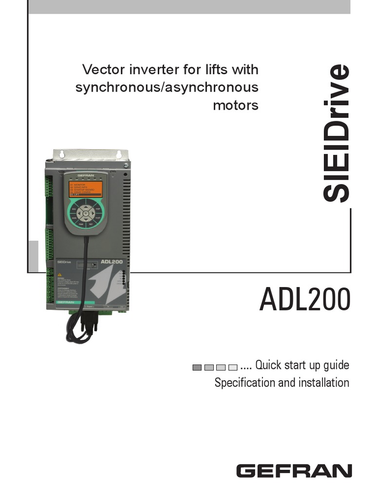 Adl 200 Gefran | PDF | Electric Motor | Power Inverter