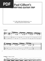 Lessons Paul Gilbert - Intense Rock Exercises | PDF