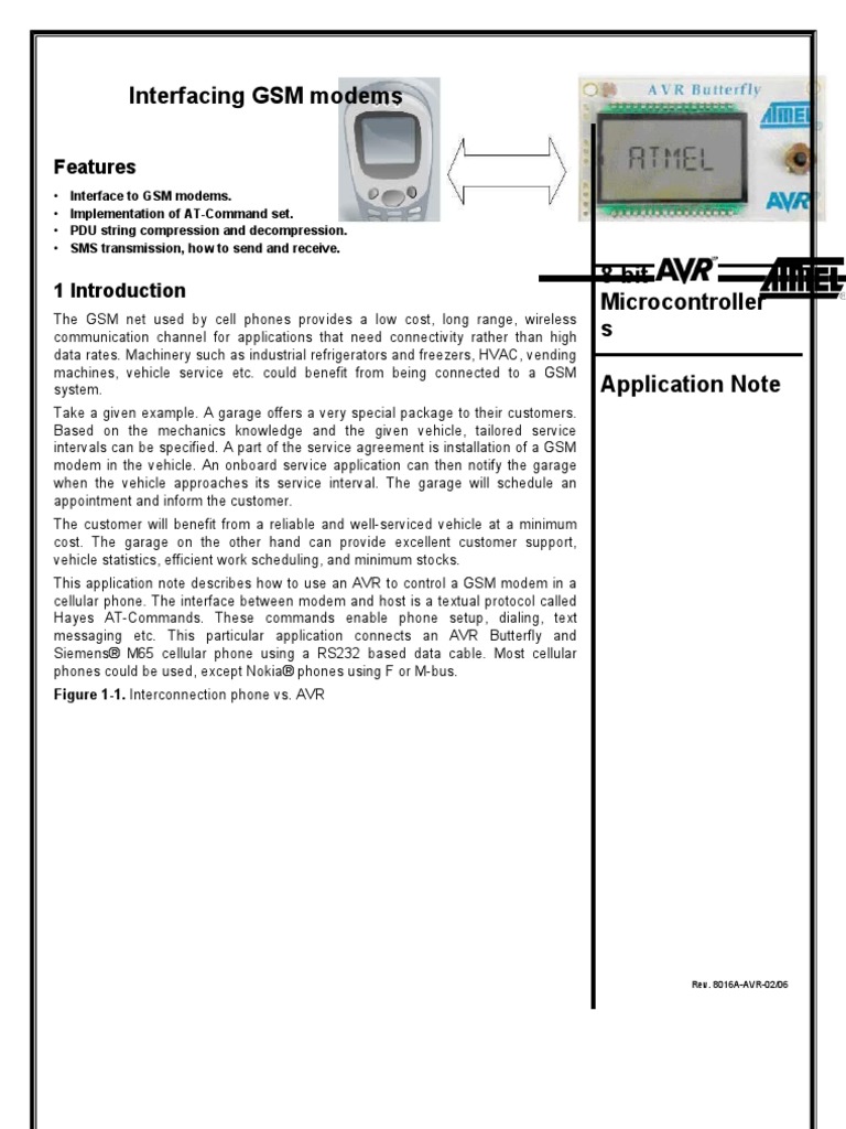 Interfacing GSM Modems | PDF | Short Message Service | Modem