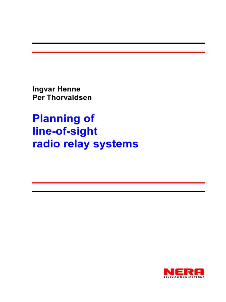 Line-of-Sight Radio Relay Planning | PDF | Refraction | Radio Propagation
