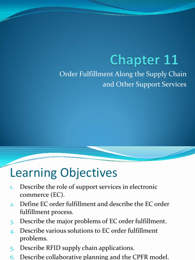 Chapter11 Order Fulfillment Along The Supply Chain | PDF | Logistics ...