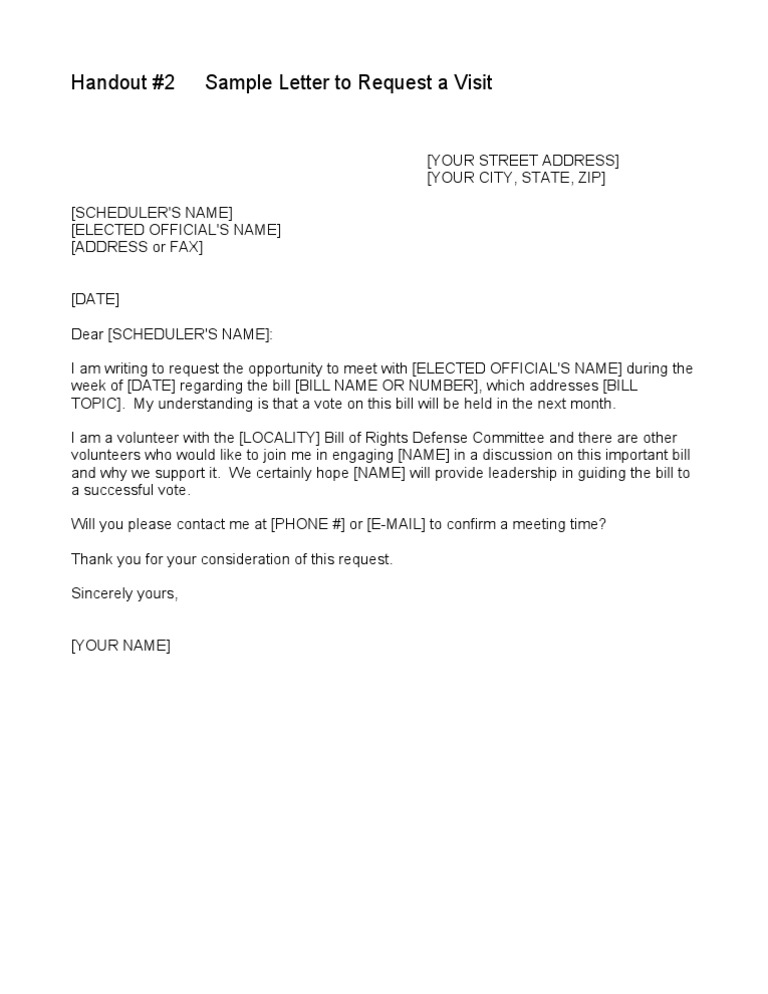 Sample Visit Request Letter Template | PDF | Politics | Social Science